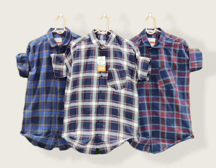 Combo of 3 Cotton Checked Shirts Rs. 499 Only – RNR Textile